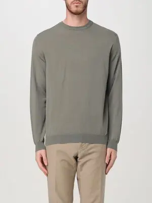 ZANONE Crew Neck Fine Knit Sweater - Olive