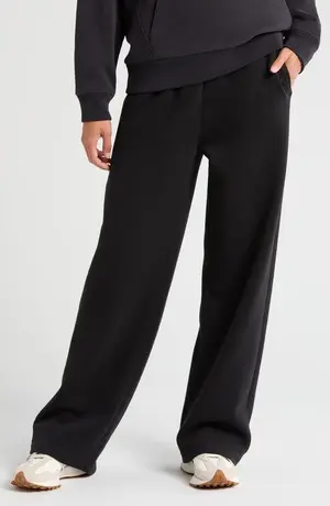 Zella Cloud Fleece Straight Leg Track Pants