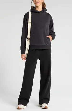 Zella Cloud Fleece Straight Leg Track Pants