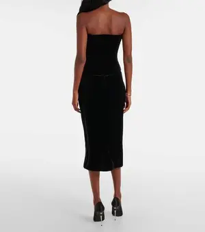 Dolce & Gabbana Velvet Bustier Dress