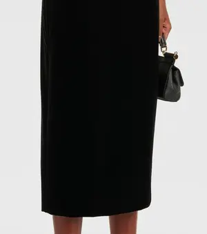 Dolce & Gabbana Velvet Bustier Dress