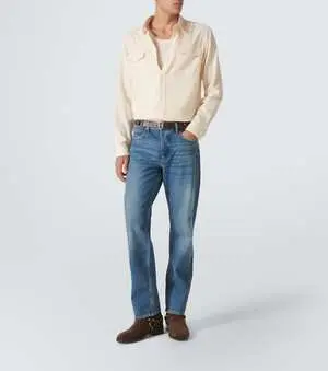 FRAME Mid-rise Straight Jeans