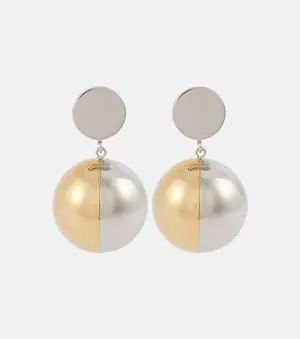 Rabanne Colorblocked Clip-on Earrings - Gold