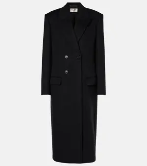 Saint Laurent Cashmere And Wool Felt Coat