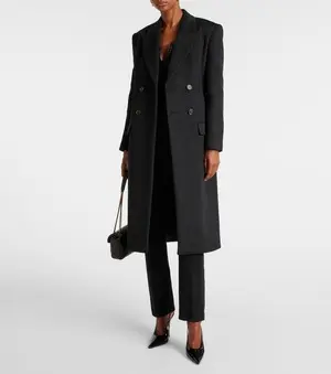 Saint Laurent Cashmere And Wool Felt Coat