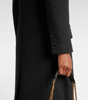 Saint Laurent Cashmere And Wool Felt Coat