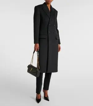 Saint Laurent Cashmere And Wool Felt Coat