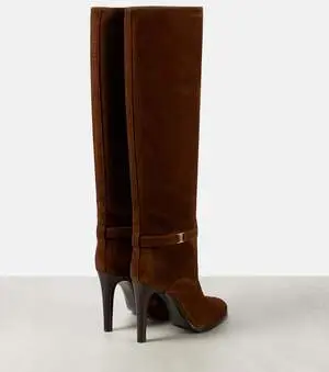 Saint Laurent Diane 100 Knee-high Boots - Brown
