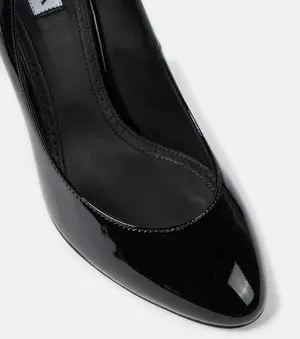 Alaïa Patent Leather Round-toe Pumps