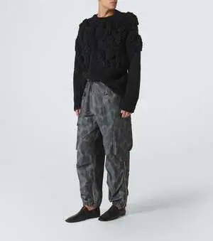 Dries Van Noten Printed Cargo Trousers