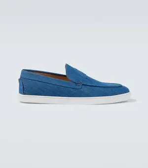 CHRISTIAN LOUBOUTIN Varsiboat Slip-on Loafers - Blue