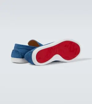 CHRISTIAN LOUBOUTIN Varsiboat Slip-on Loafers - Blue