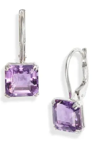 Anzie Harper Drop Earrings - Purple