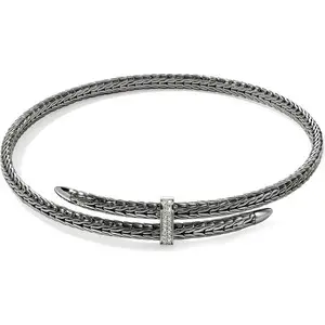 John Hardy Spear Coil Choker - Dark Sterling Silver