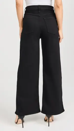 Rag & Bone Flexi Sofie High-rise Wide Leg Jeans - Black