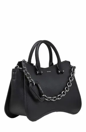 Dkny Adria Satchel - Black/gunmetal