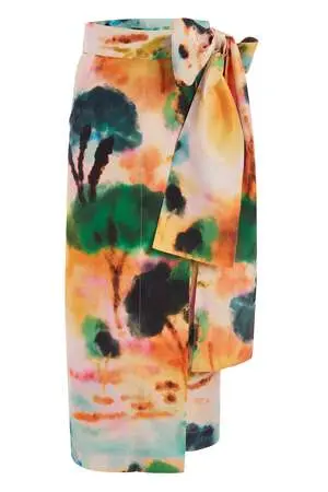 MARIE OLIVER Georgina Printed Wrap Skirt