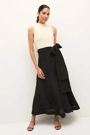 MARIE OLIVER Estine Wrap Skirt - Black