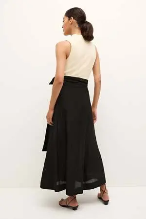 MARIE OLIVER Estine Wrap Skirt - Black