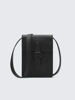 Brioni Grained Leather Crossbody Bag