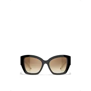 Chanel Square-frame Sunglasses - Black