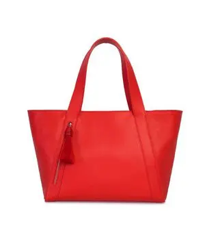 Akris Small Leather Zip Tote Bag