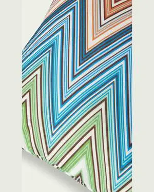 Missoni Kew Chevron Decorative Cushion - Green Multicolor