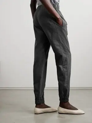 Unknown Valentina Stretch-wool And Cashmere-blend Tapered Track Pants