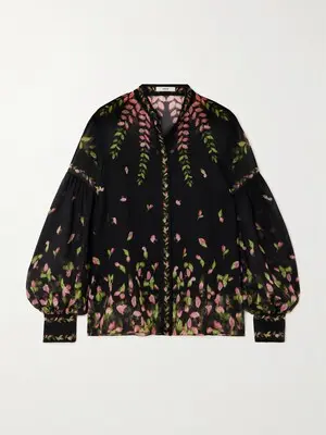 Erdem Print Silk-chiffon Blouse