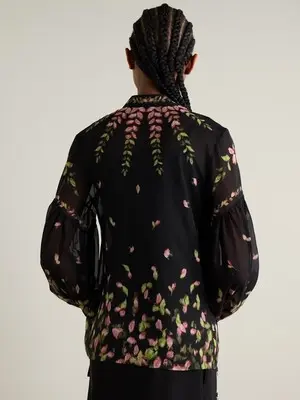 Erdem Print Silk-chiffon Blouse