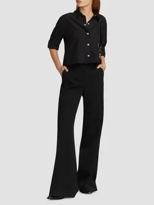 L'Agence Pilar Mid-rise Flare Trousers