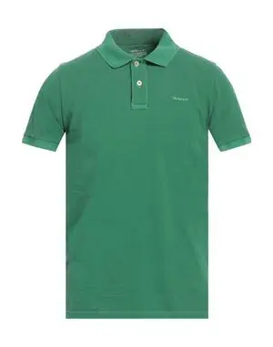 Gant Man Polo Shirt Magenta Size M Cotton Green