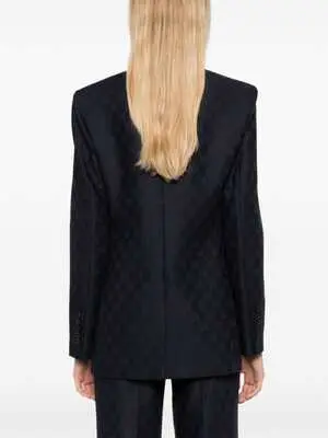 Gucci Gg Jacquard Wool Blazer
