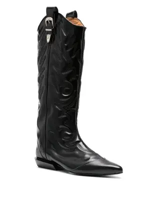 Toga Leather Cowboy Boots