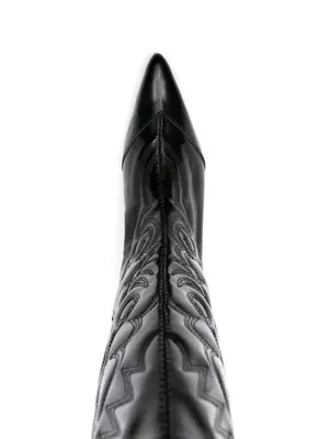 Toga Leather Cowboy Boots