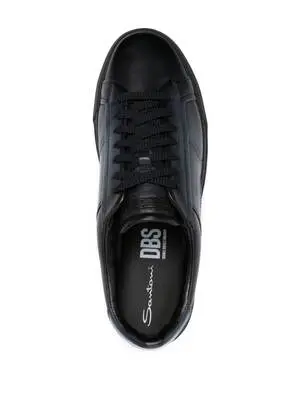Santoni Debossed Logo Sneakers - Blue