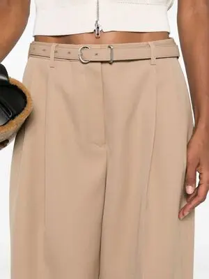 JIL SANDER Belted Wide Leg Trousers