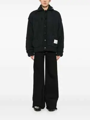 Mihara Yasuhiro Distressed Wool-blend Cardigan