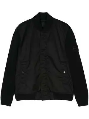 Stone Island Compass Badge Padded Bomber Jacket - Black