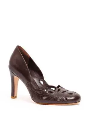 STUDIO CHOFAKIAN Belle Epoque 75mm Pumps - Brown