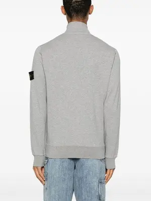 Stone Island Cotton Fleece Sweatshirt - Grey