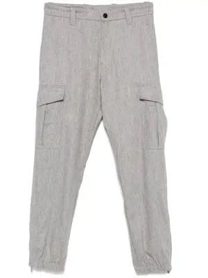 Eleventy Tapered Cargo Trousers - Grey