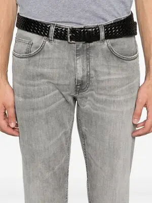 Eleventy 5-pocket Tapered Leg Jeans - Grey
