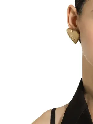 Dolce & Gabbana Heart Clip-on Earrings - Gold