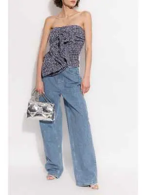 ROTATE BY BIRGER CHRISTENSEN Ruched Strapless Top