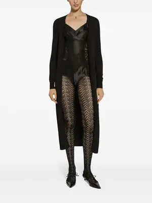 Dolce & Gabbana Knitted Cardigan-coat - Black