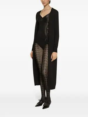 Dolce & Gabbana Knitted Cardigan-coat - Black