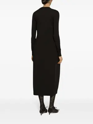 Dolce & Gabbana Knitted Cardigan-coat - Black