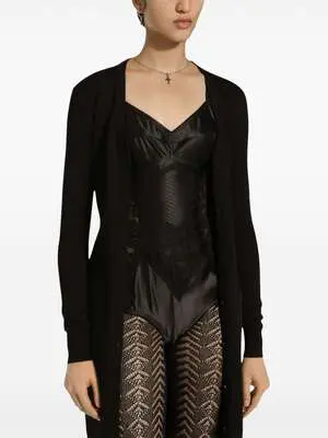 Dolce & Gabbana Knitted Cardigan-coat - Black
