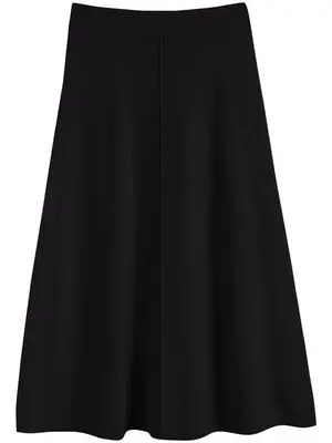 Chinti & Parker High-waisted Midi Skirt - Black
